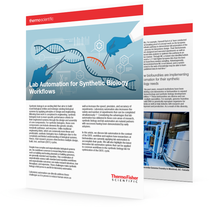 Lab Automation For Synthetic Biology Workflows